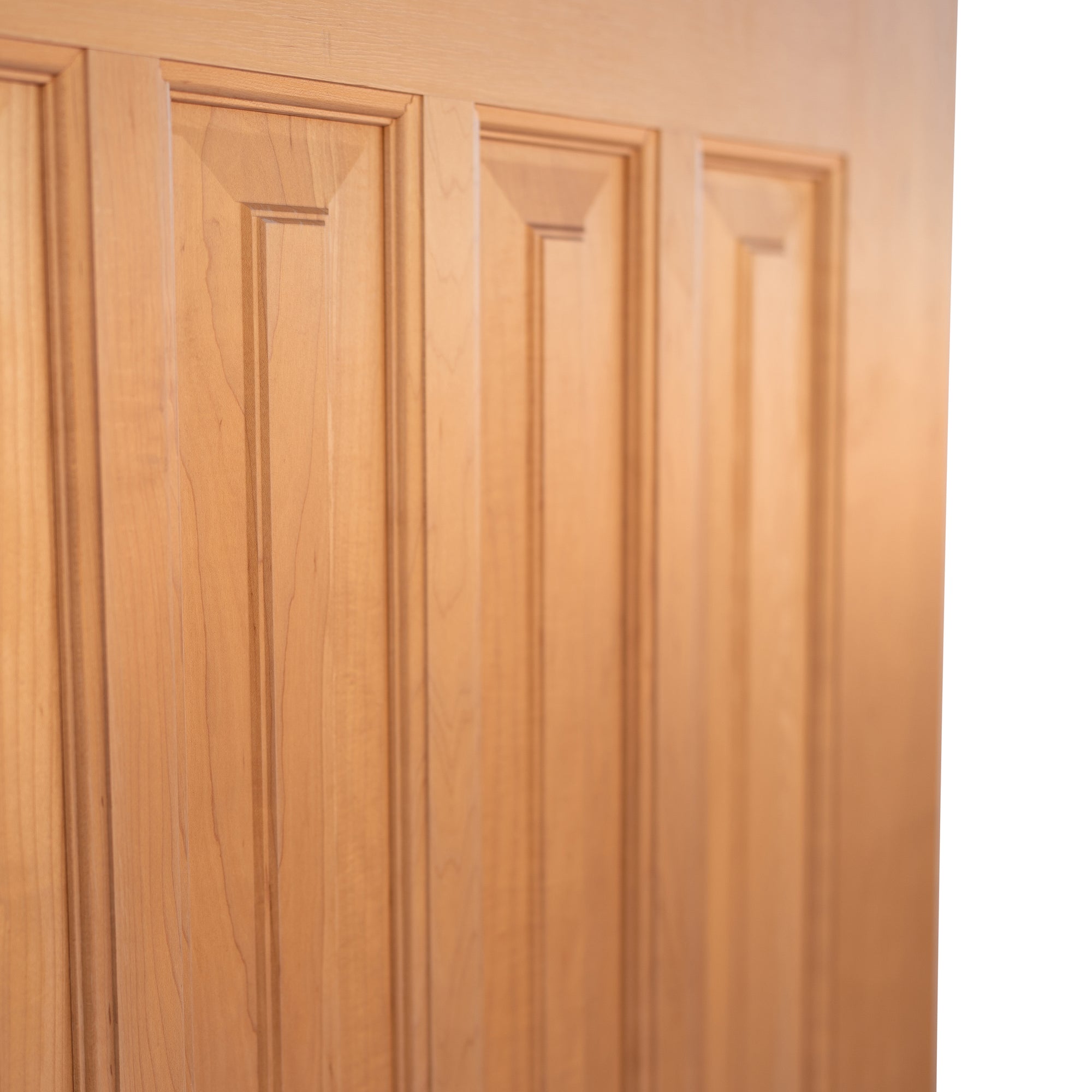 80" 1/4 Lite Maple Entry Door with Custom Artistic Glass Exterior - #5 ...